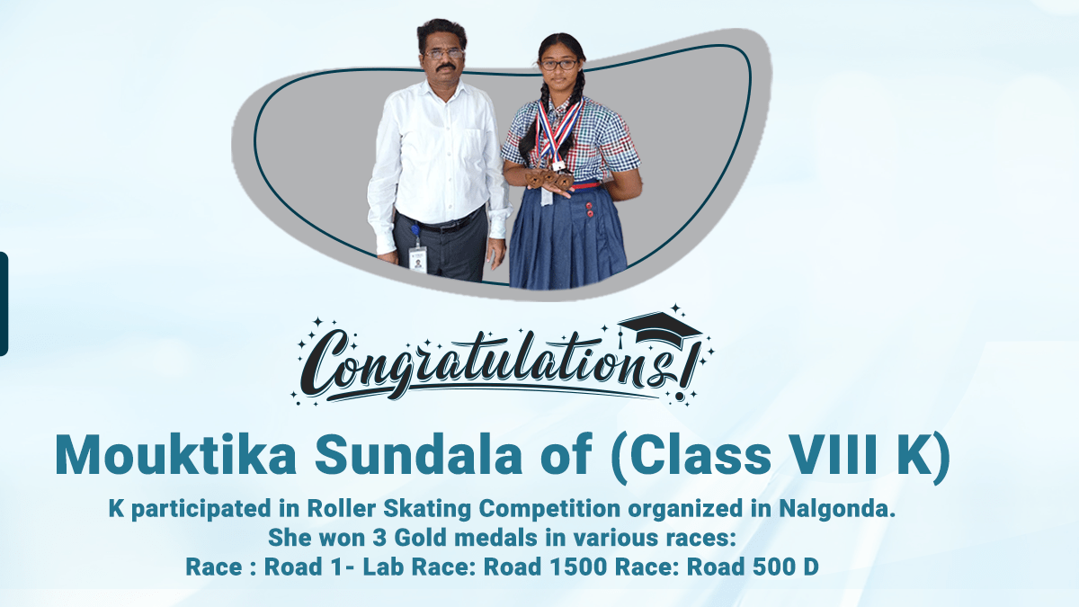 Congratulations Mouktika Sundala | Vikas The Concept School